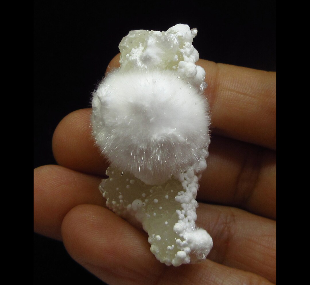 Okenite on Prehnite non Precious Natural Stone 1856 - Etsy