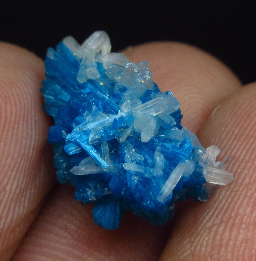 Very Rare Formation of Dark Blue Cavansite With Stilbite non-precious ...