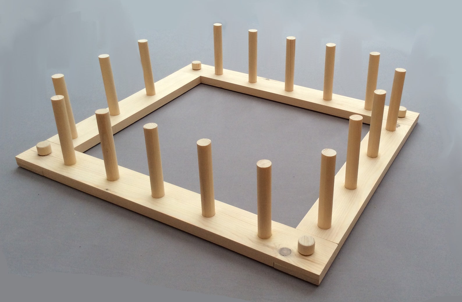 W001 - Warping Board 4 to 6m - PINE - Weaving Loom Yarn Frame Table Top ...