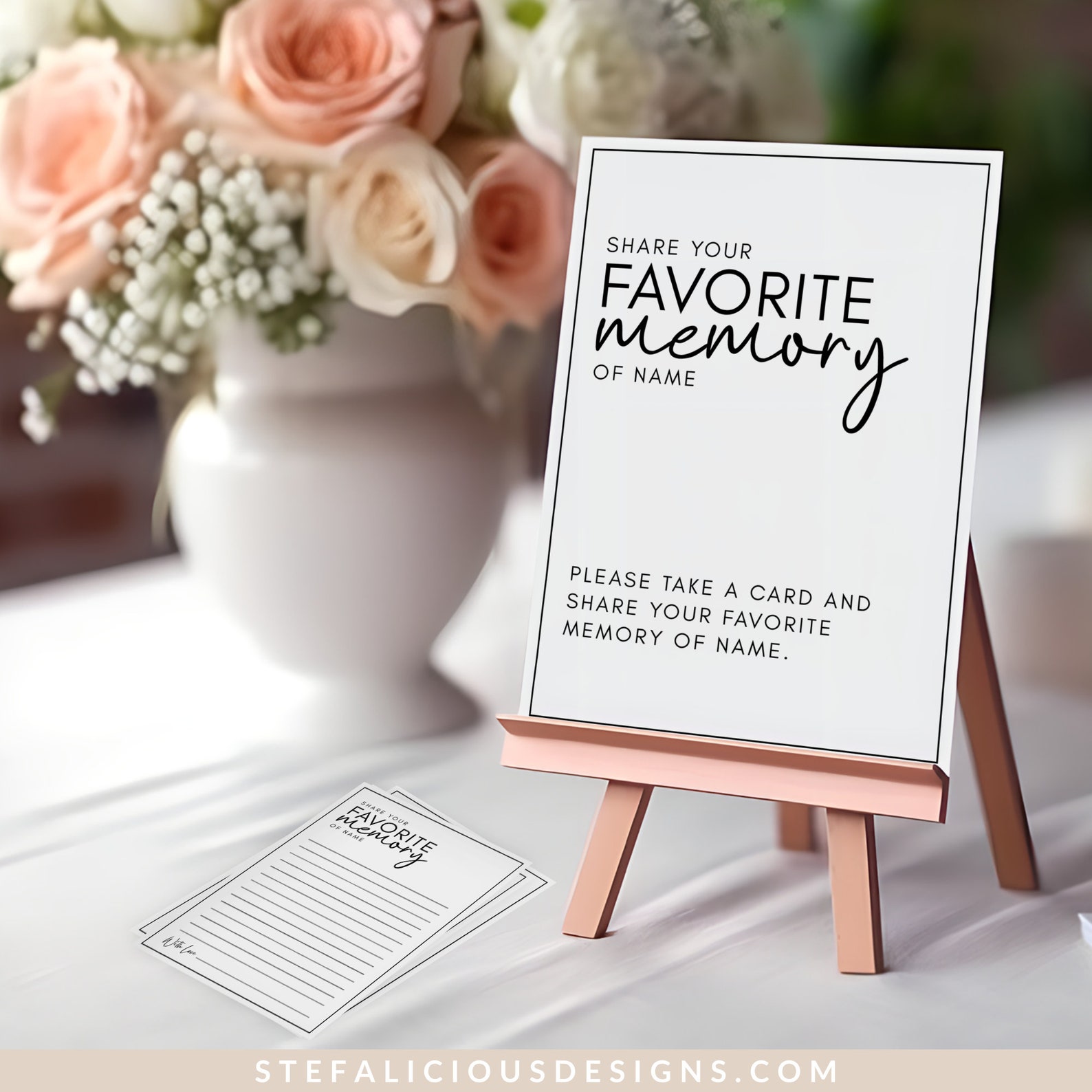 Share a Memory Card Template, Personalized Favorite Memory, Memorial ...