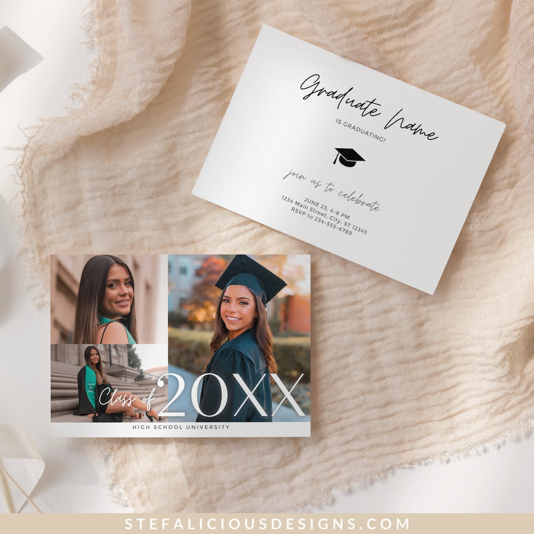 Graduation Invitation Template, Senior Graduate Announcement Template ...