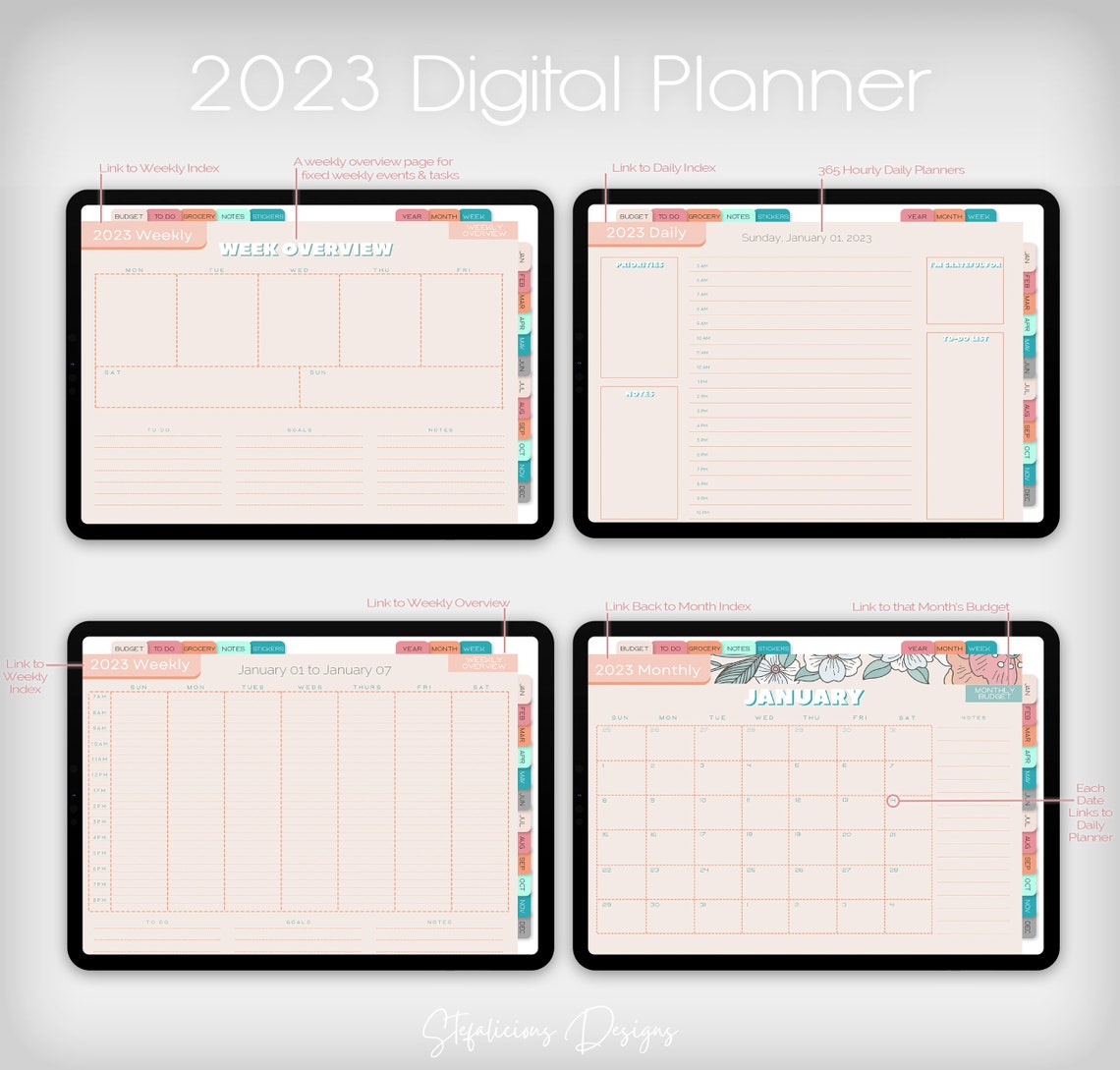 Digital Planner 2023 iPad Goodnotes Notability Digital Journal, Digital ...