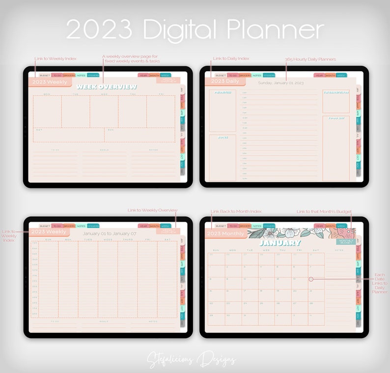 Digital Planner 2023 iPad Goodnotes Notability Digital Journal, Digital ...