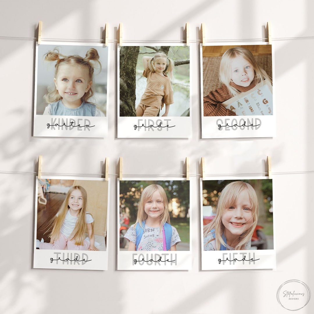 Polaroid Graduation Photo Banner, Custom Photo Banner, Class of 2024 ...