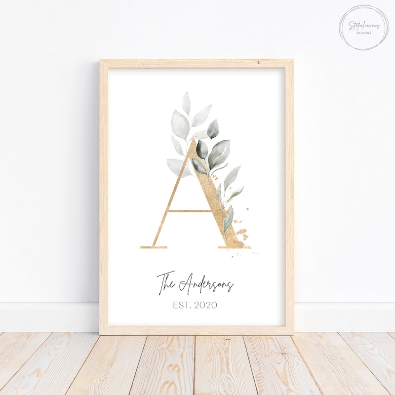 Last Name Wall Art - Etsy