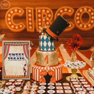 Editable Circus Party Table Signs, Carnival Party Decor, Digital ...