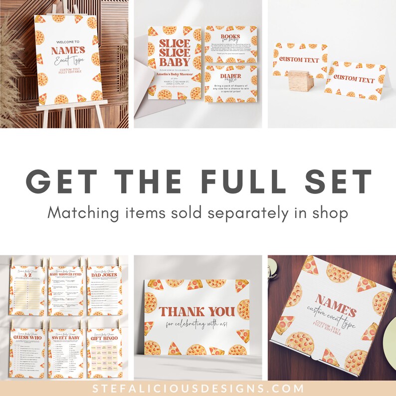 Editable Pizza Sticker Tags, Printable Pizza Favor Tags, Thank You Tags ...