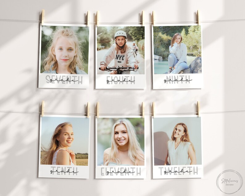 Polaroid Graduation Photo Banner Custom Photo Banner Class - Etsy