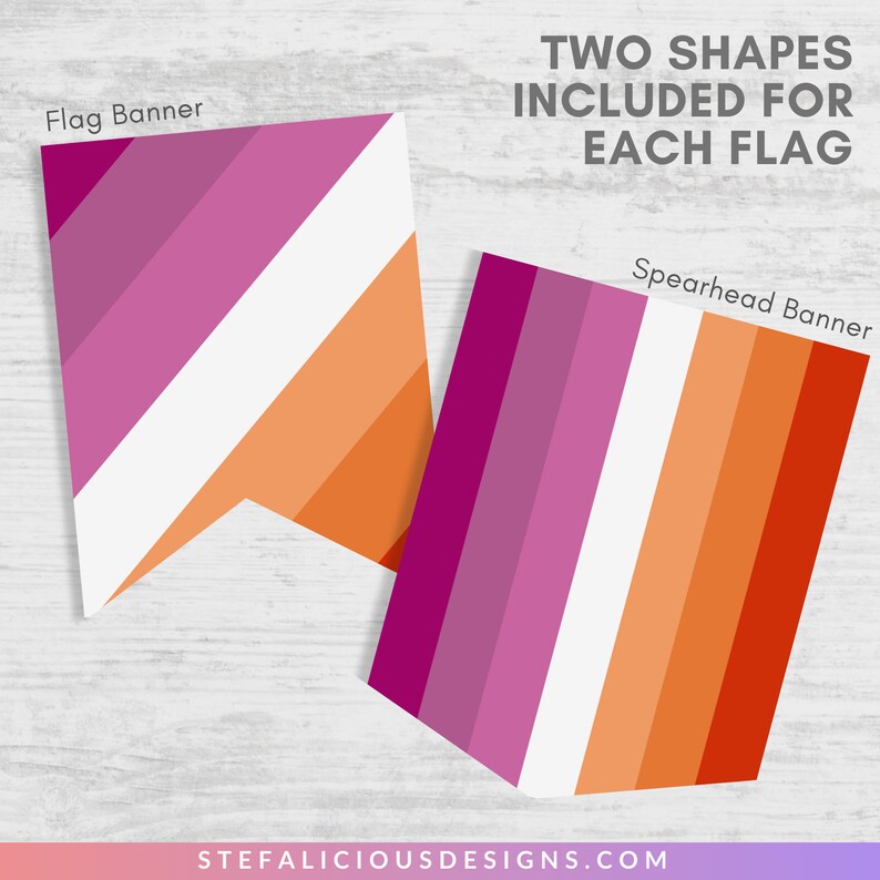 Lesbian Pride Banner, Printable LGBTQ Pride Month Decor, Pride Party ...