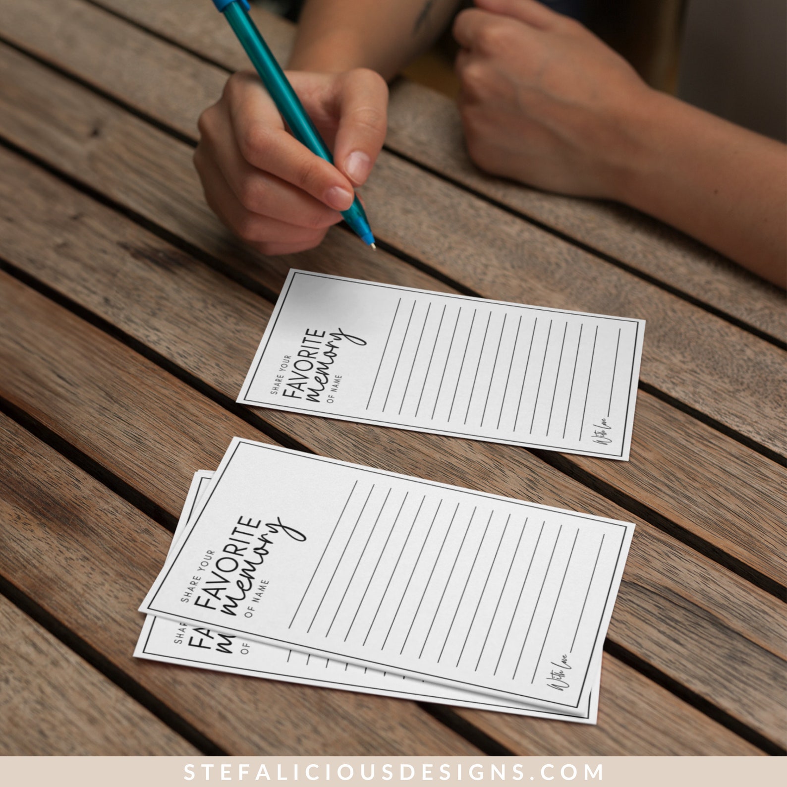Share a Memory Card Template, Personalized Favorite Memory, Memorial ...