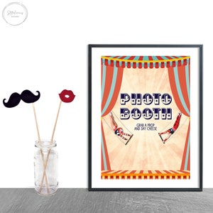 Editable Circus Party Table Signs, Carnival Party Decor, Digital ...