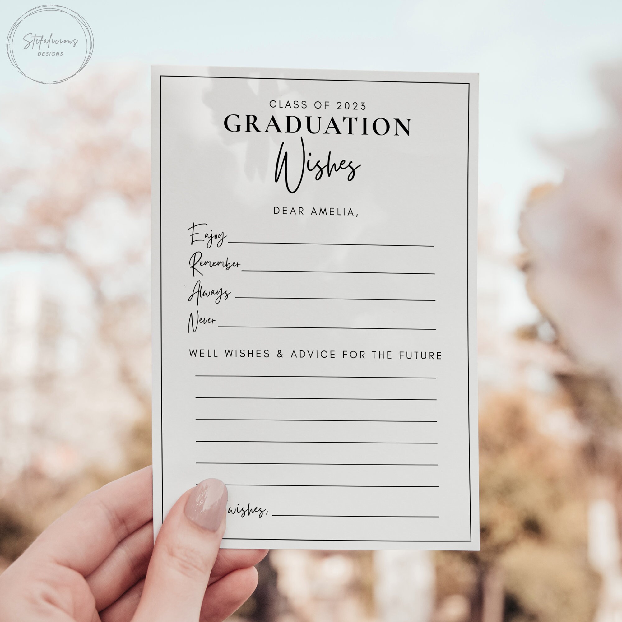 Graduation Advice Cards, Wishes for the Graduate, Class of 2023 ...