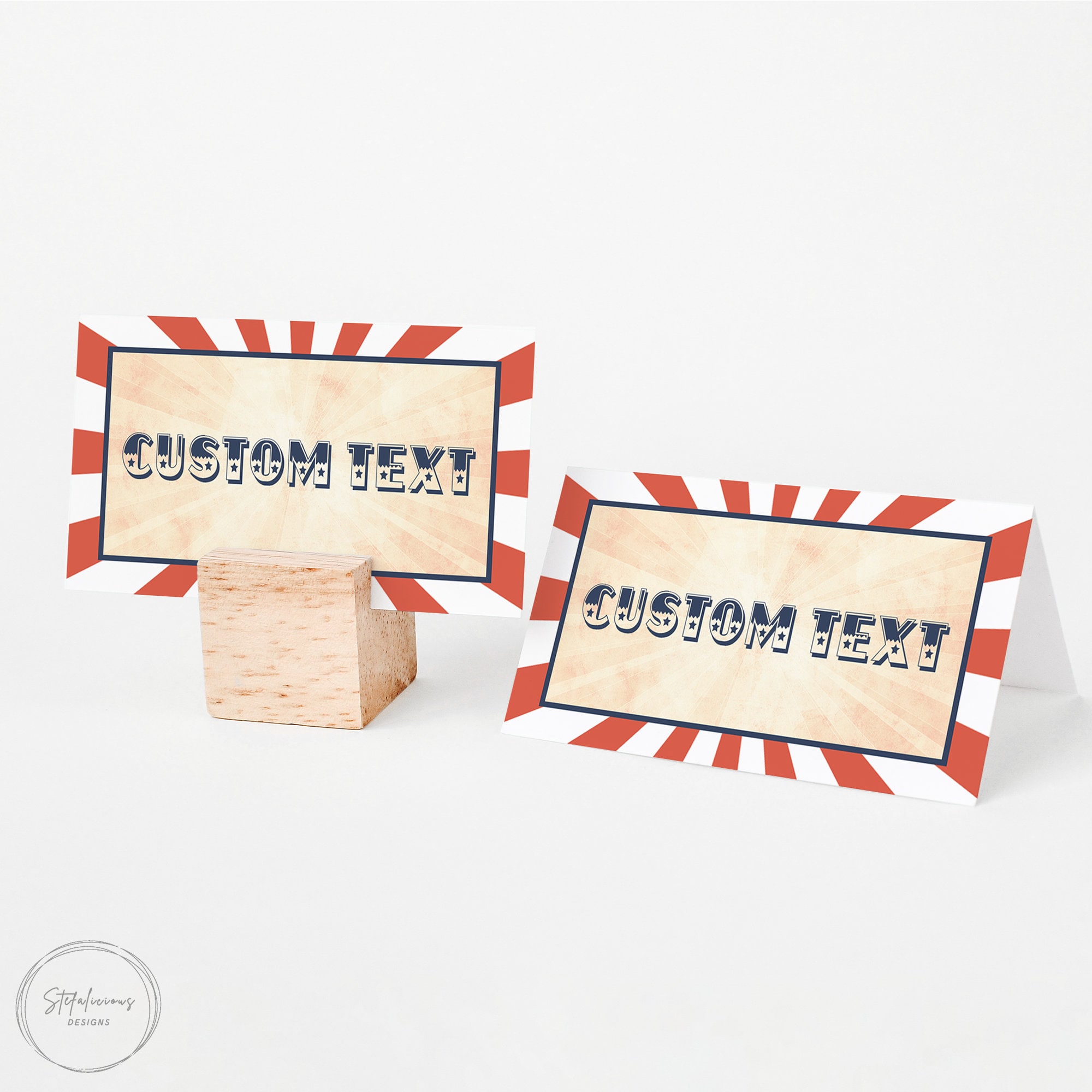 Editable Circus Party Table Cards, Carnival Party Decor, Instant ...