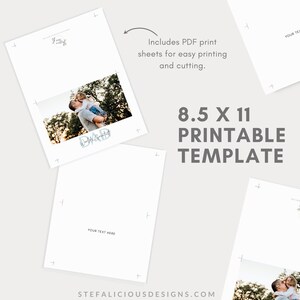 Card for Dad, Printable Custom Photo Greeting Card Template ...