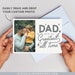 Card for Dad, Printable Custom Photo Greeting Card Template ...