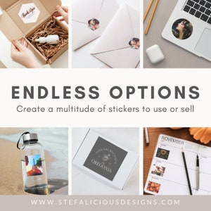 Canva Frame Sticker Template Bundle to Build Your Own Printable Sticker ...