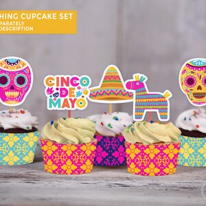 Cinco De Mayo Fiesta Water Bottle Labels, Set of Five, Mexican Theme ...