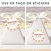 Editable Pizza Sticker Tags, Printable Pizza Favor Tags, Thank You Tags ...