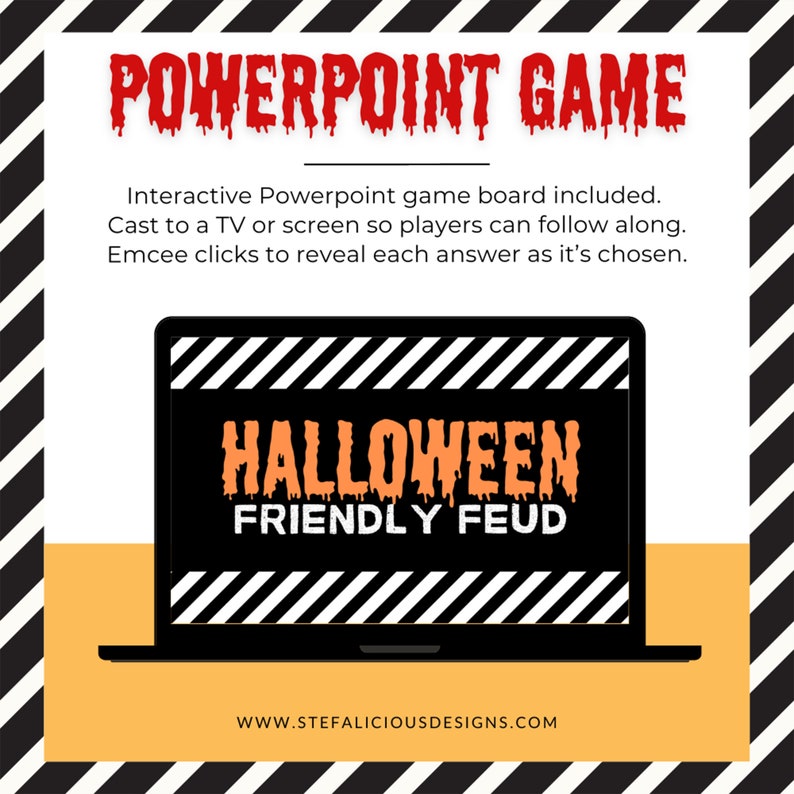 Halloween Family Feud Game, Printable Halloween Game, Halloween Party ...