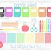 Back to School Clip Art and Digital Paper Pack [instant Download] - Etsy