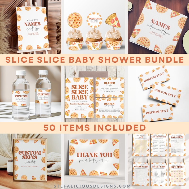 Pizza Baby Shower - Etsy