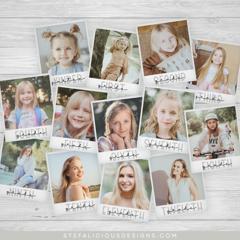 Polaroid Graduation Photo Banner, Custom Photo Banner, Class of 2024 ...
