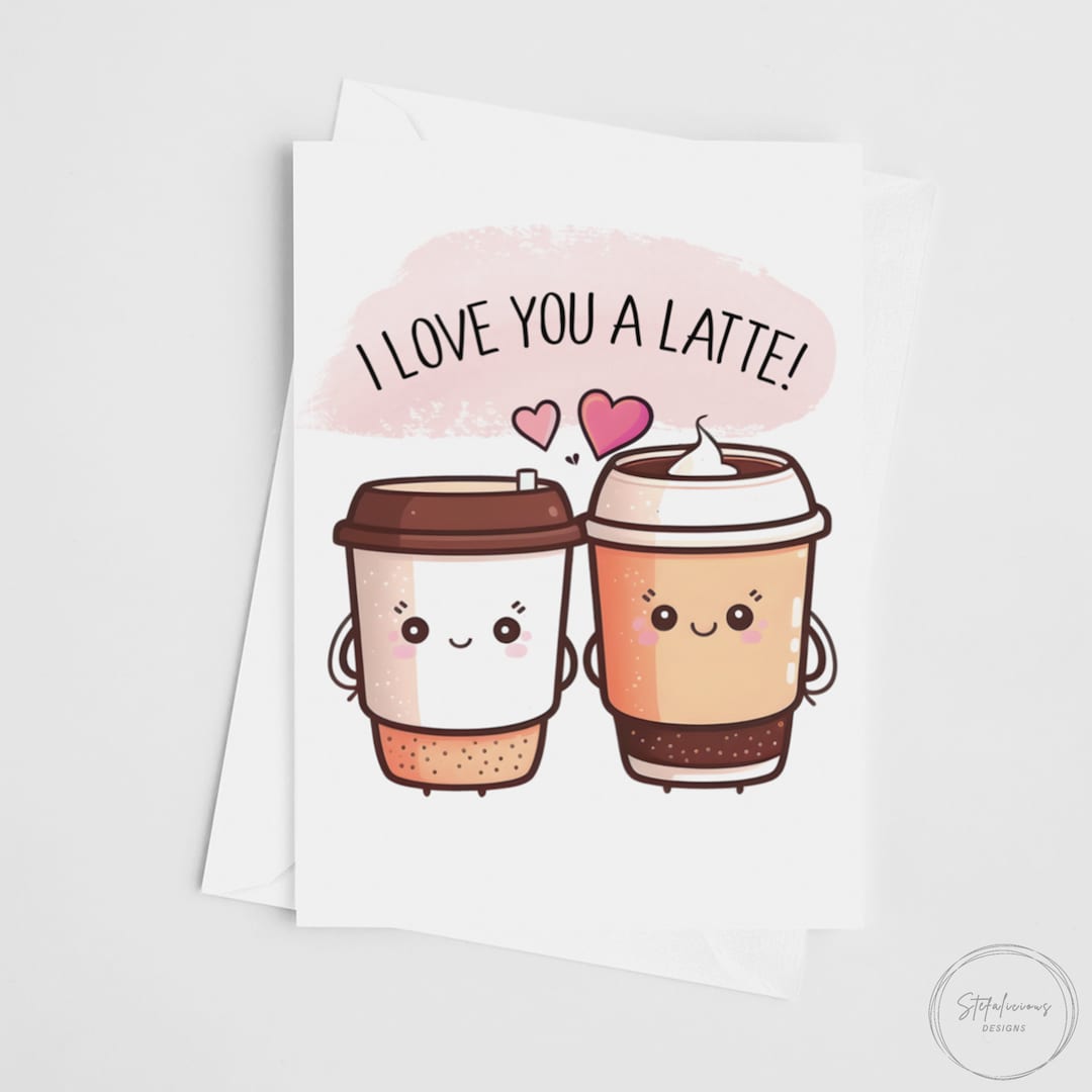 Coffee Pun Card, Printable Greeting Card, Anniversary Card, Funny ...