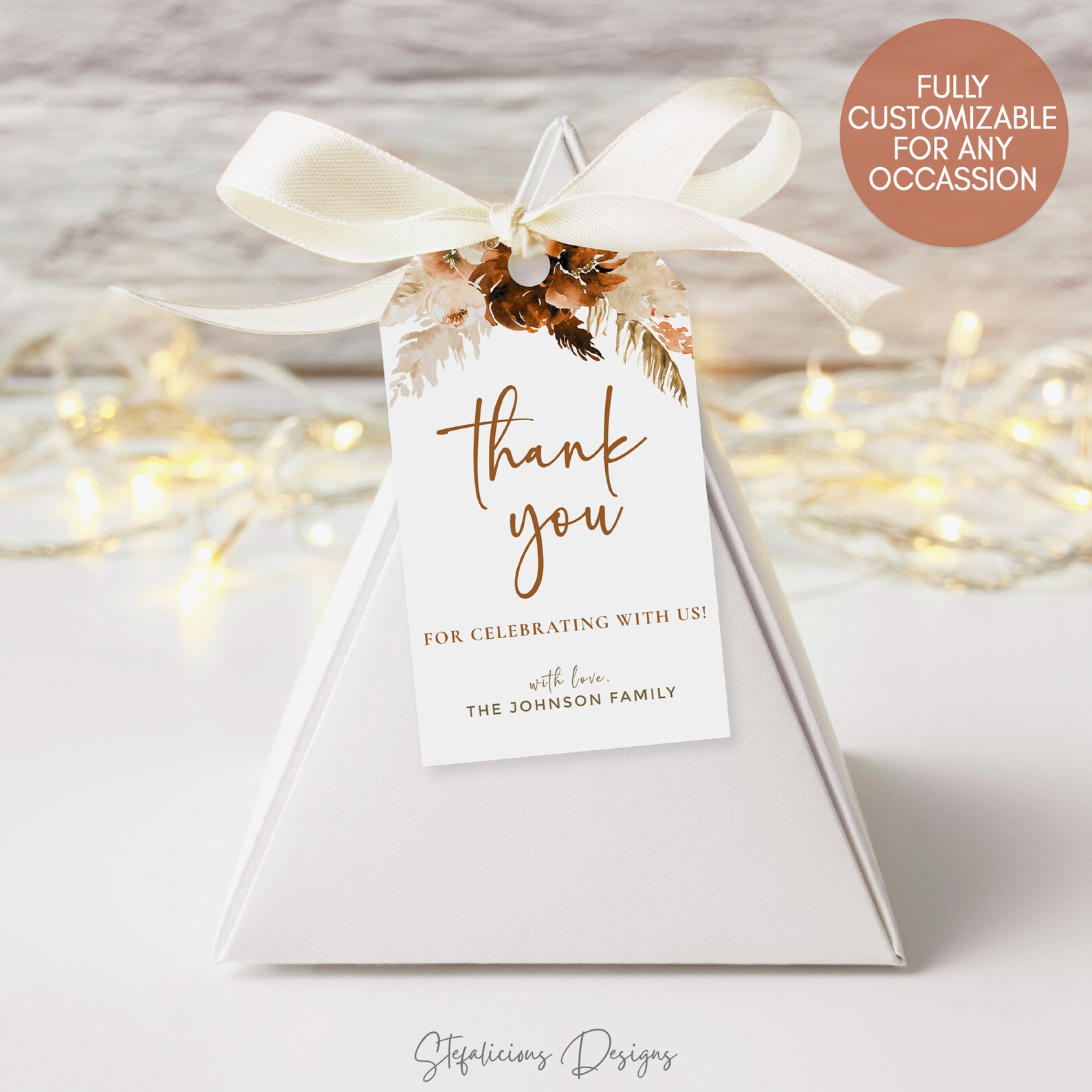 Fall Gift Tags, Fall Wedding Favor Tags, Fall Shower, Fall Floral ...