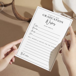Graduation Advice Cards Wishes for the Graduate Class of - Etsy