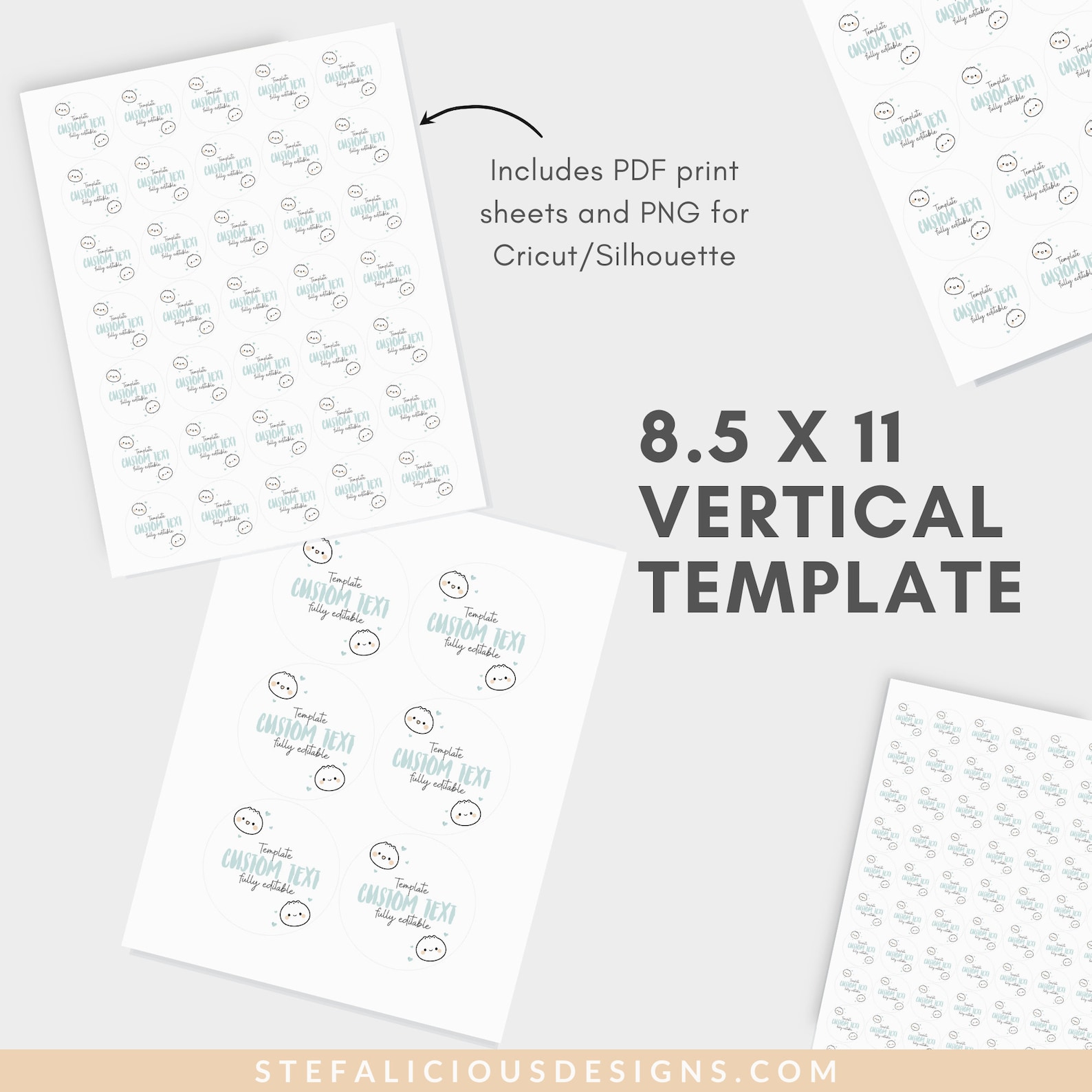 Cute Dumpling Sticker Tags, Printable Little Dumpling Tags, Bao Thank ...