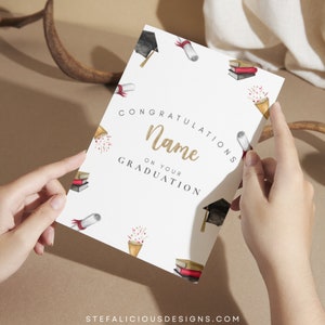 Graduation Card, Congratulations on Your Graduation Card, Personalized ...