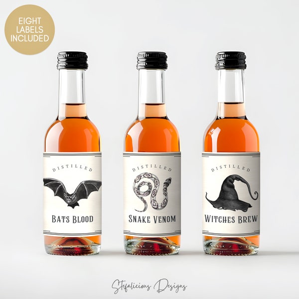 Mini Potion Bottle Labels - Etsy