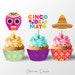 Cinco De Mayo Fiesta Cupcake Toppers, Cupcake Wrappers, Mexican Theme ...