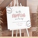 Cute Dumpling Welcome Sign, Little Dumpling Baby Shower Event Sign, Dim ...