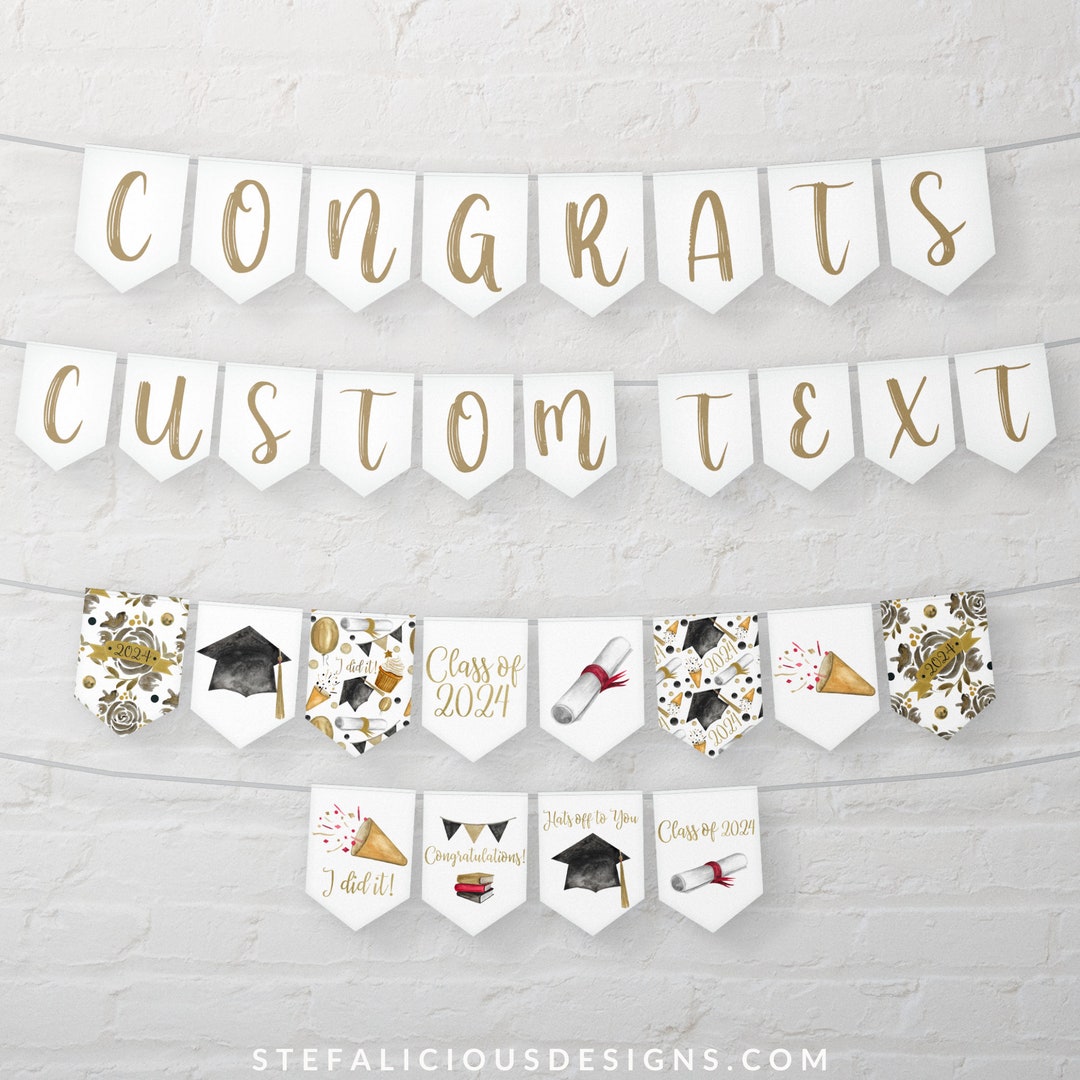 Custom Graduation Banner, Class of 2004 Graduation Party Decor ...