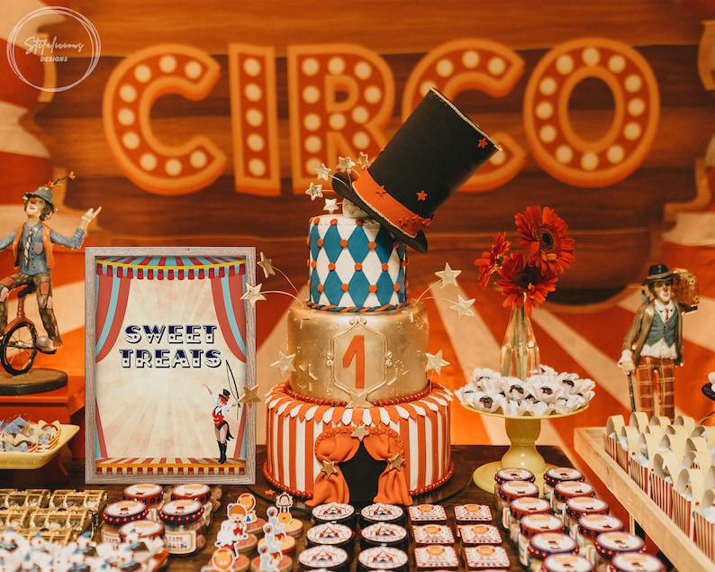 Editable Circus Party Table Signs Carnival Party Decor - Etsy
