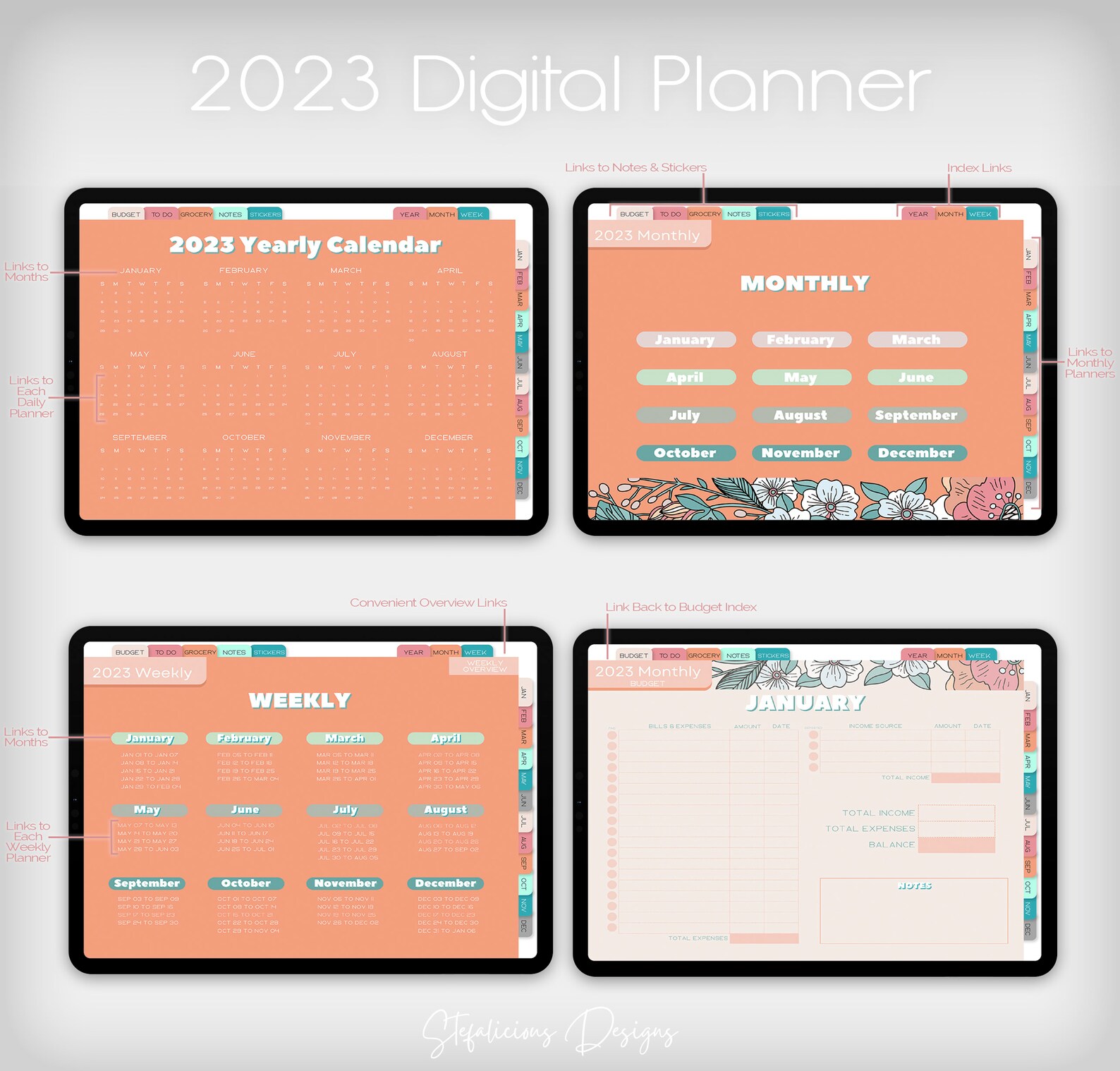 Digital Planner 2023 iPad Goodnotes Notability Digital Journal, Digital ...