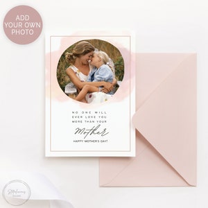 Personalized Custom Photo Mother's Day Card, for Mom, Birthday Card ...