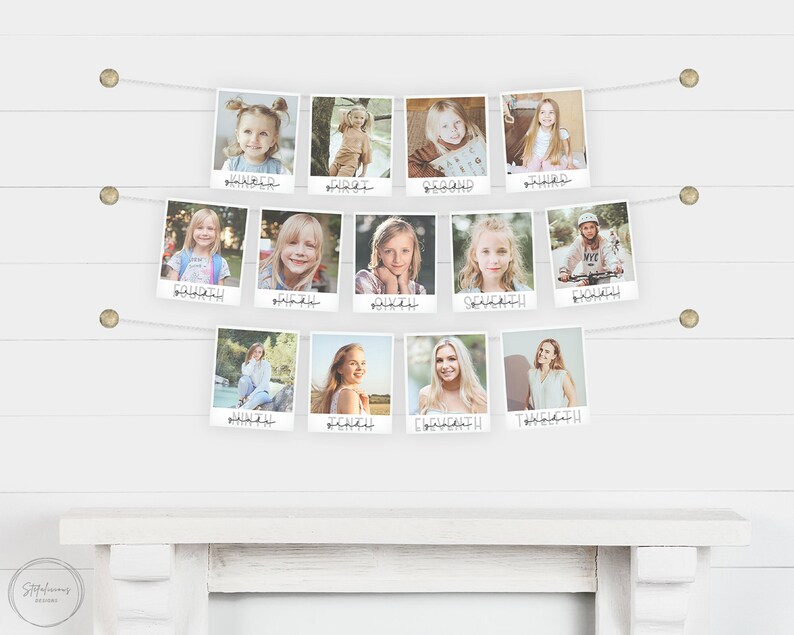 Polaroid Graduation Photo Banner Custom Photo Banner Class - Etsy