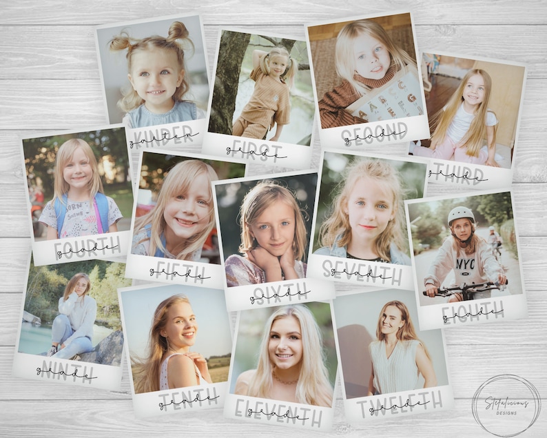 Polaroid Graduation Photo Banner Custom Photo Banner Class - Etsy