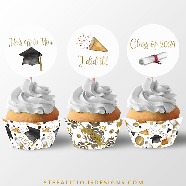 Graduation Cupcake - Etsy