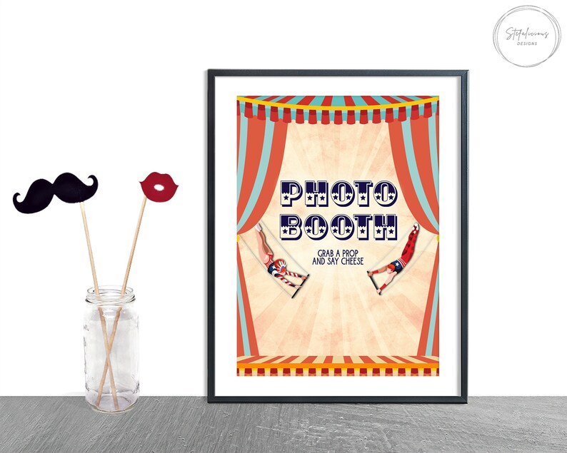 Editable Circus Party Table Signs Carnival Party Decor - Etsy