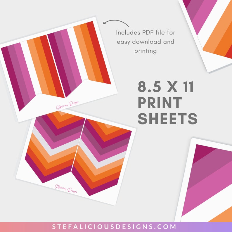 Lesbian Pride Banner, Printable LGBTQ Pride Month Decor, Pride Party ...