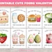 16 Printable Cute Food Pun Valentine's Day Card Set, Valentine's Day ...