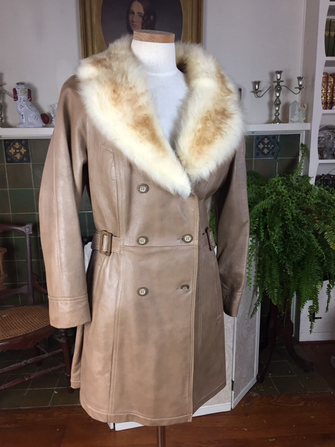 60s Leather Coat 1960s Mod Leather 1970s Mini Coat Almost - Etsy