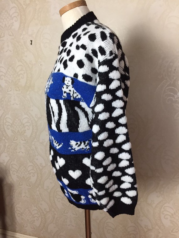 Y2K Dog Sweater , Animal sweater 90s hipster 1990s … - Gem