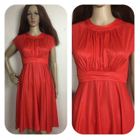 vintage 70s red dress - Gem