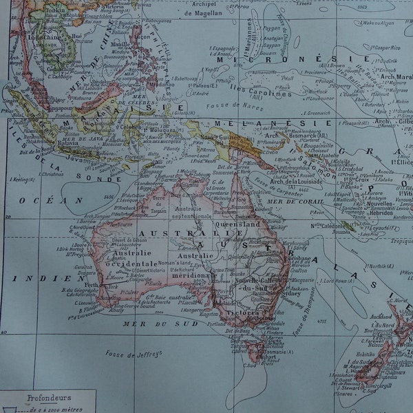 Old Polynesia Maps - Etsy