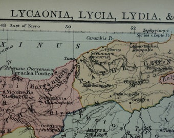 Map of Lycaonia - Etsy