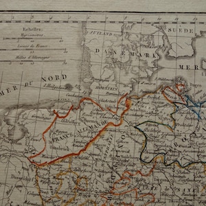 1811 EUROPE Old Map of Europe - Original Antique Map European Continent ...